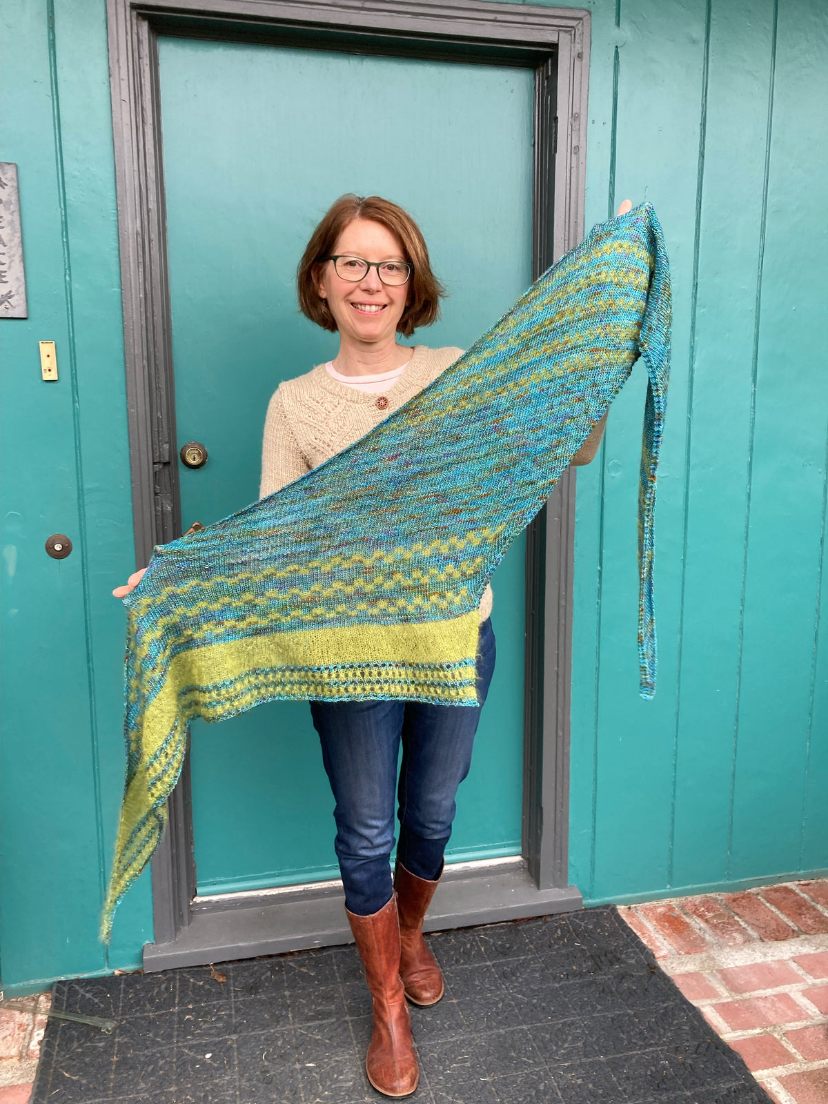 Tiny Windows Shawl kit from Sweet Shop Patterns — Yarnfun