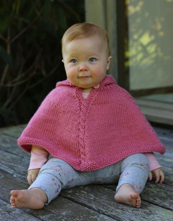 Free Knitting Patterns Poncho Child Kids Hooded Poncho Free Knitting